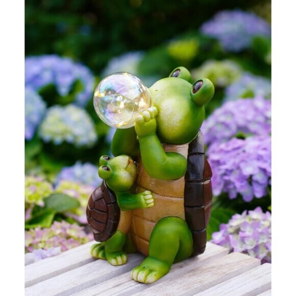Accents | New Solar Turtle Statues For Garden Decor Outdoor Sculpture ...